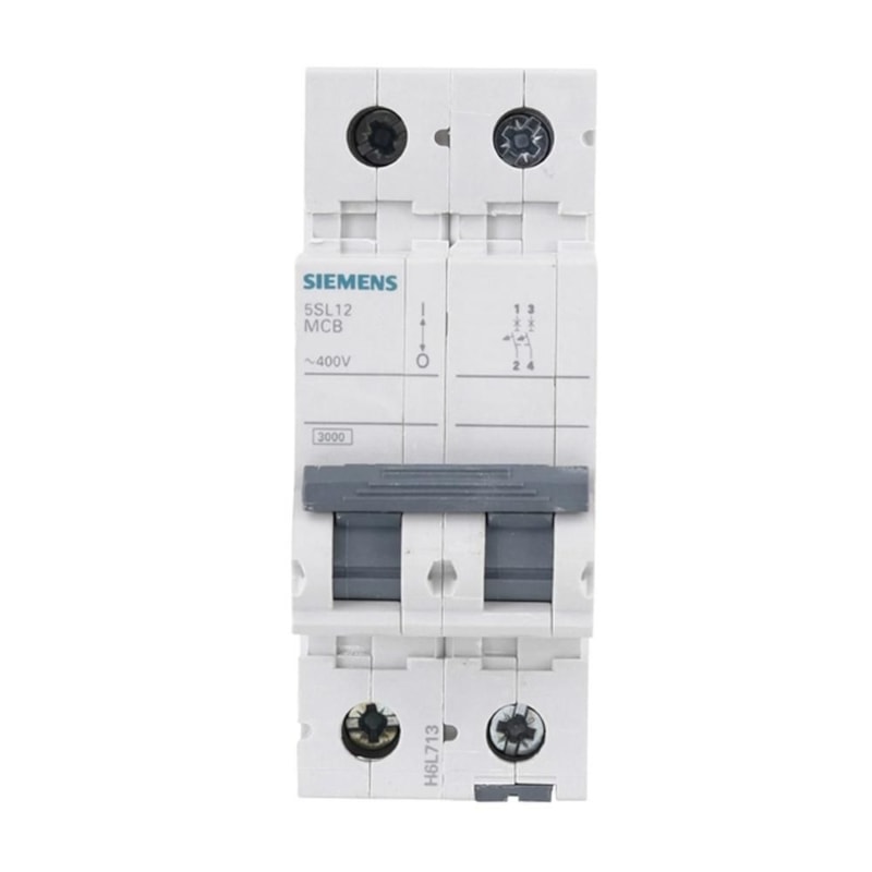 Disjuntor DIN Bipolar 70A Curva C Siemens 5SL1 - TEM NA TRENA